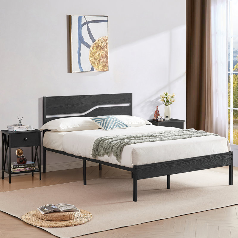 Wade Logan® Iron Platform 3 Piece Bedroom Set & Reviews | Wayfair